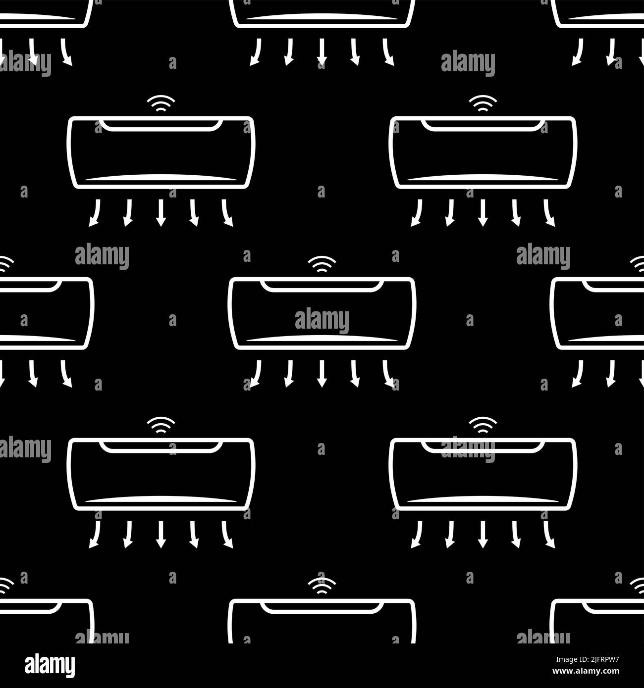 Air Conditioner Icon Seamless Pattern, Air Conditioner Vector Art ...