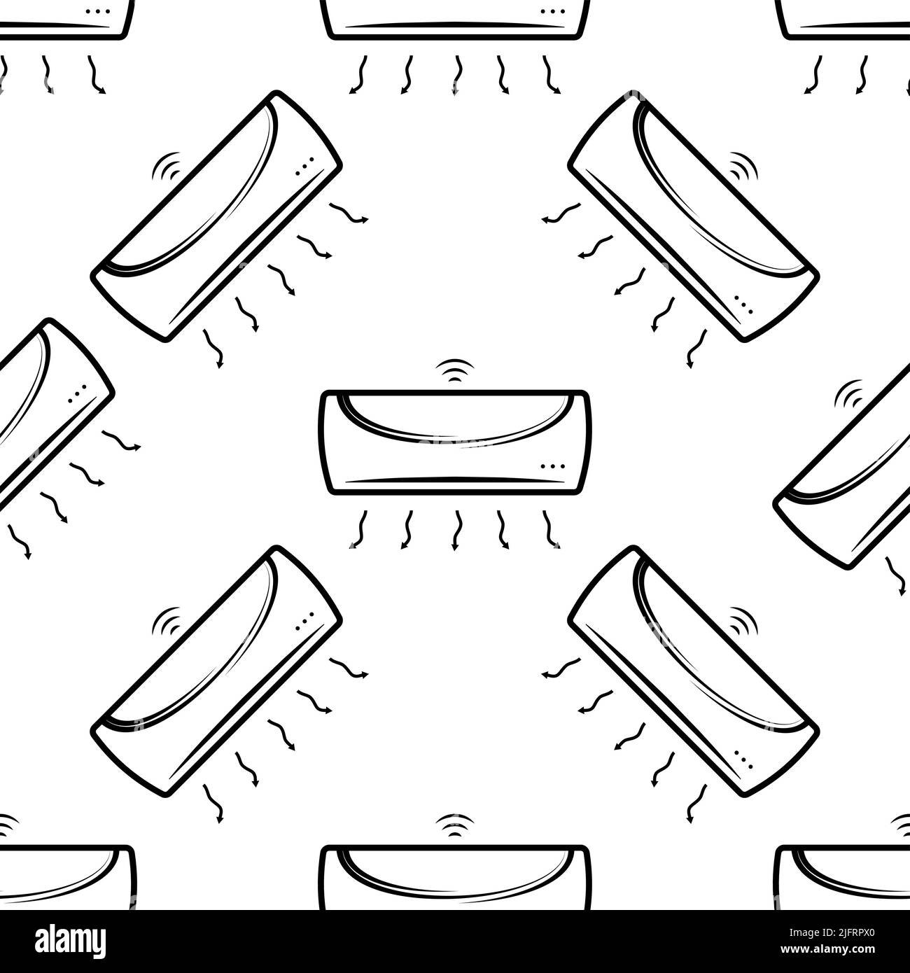 Air Conditioner Icon Seamless Pattern, Air Conditioner Vector Art ...
