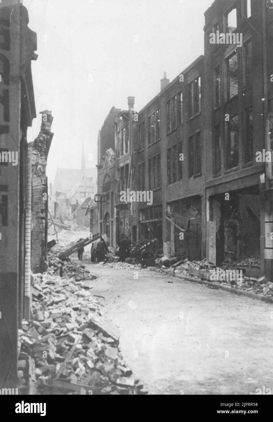 The destroyed city netherlands Black and White Stock Photos & Images ...