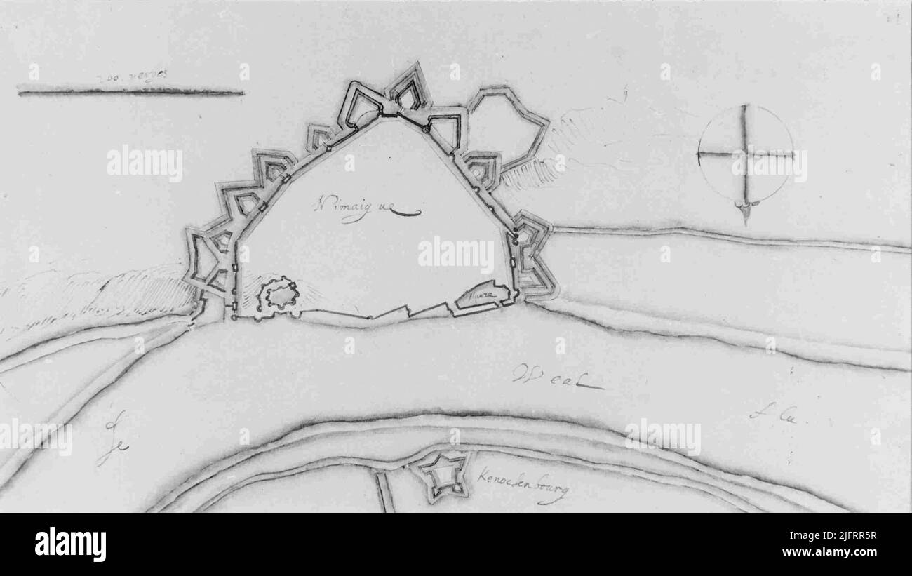 A sketch of the fortification Stock Photo - Alamy