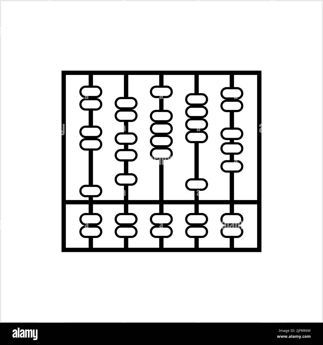 Abacus Icon, Abacus Vector Art Illustration Stock Vector Image & Art ...