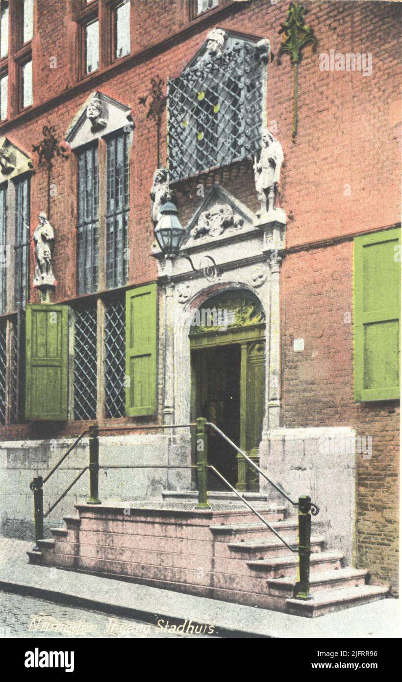 The facade of the town hall Stock Photo - Alamy