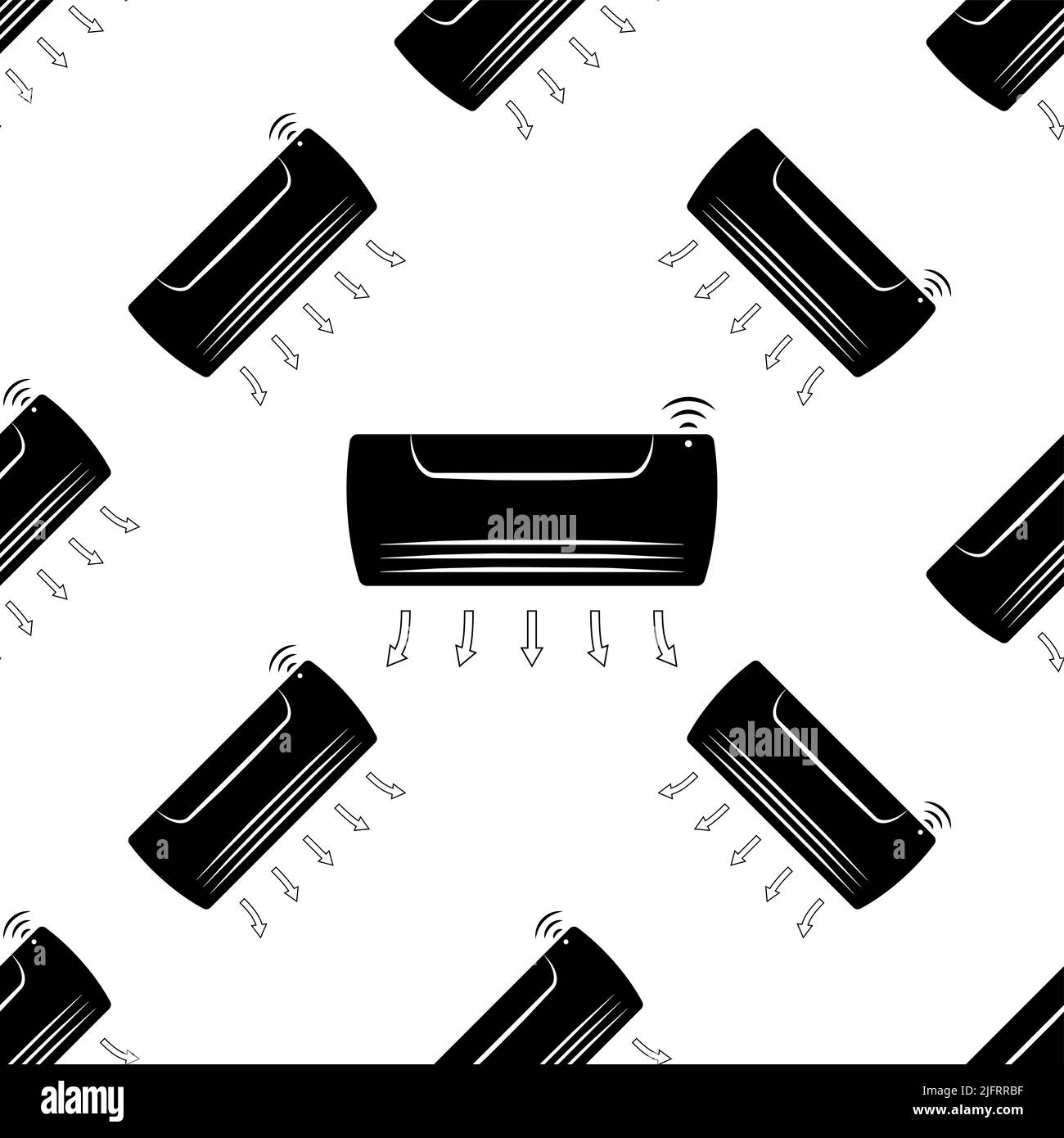 Air Conditioner Icon Seamless Pattern, Air Conditioner Vector Art ...