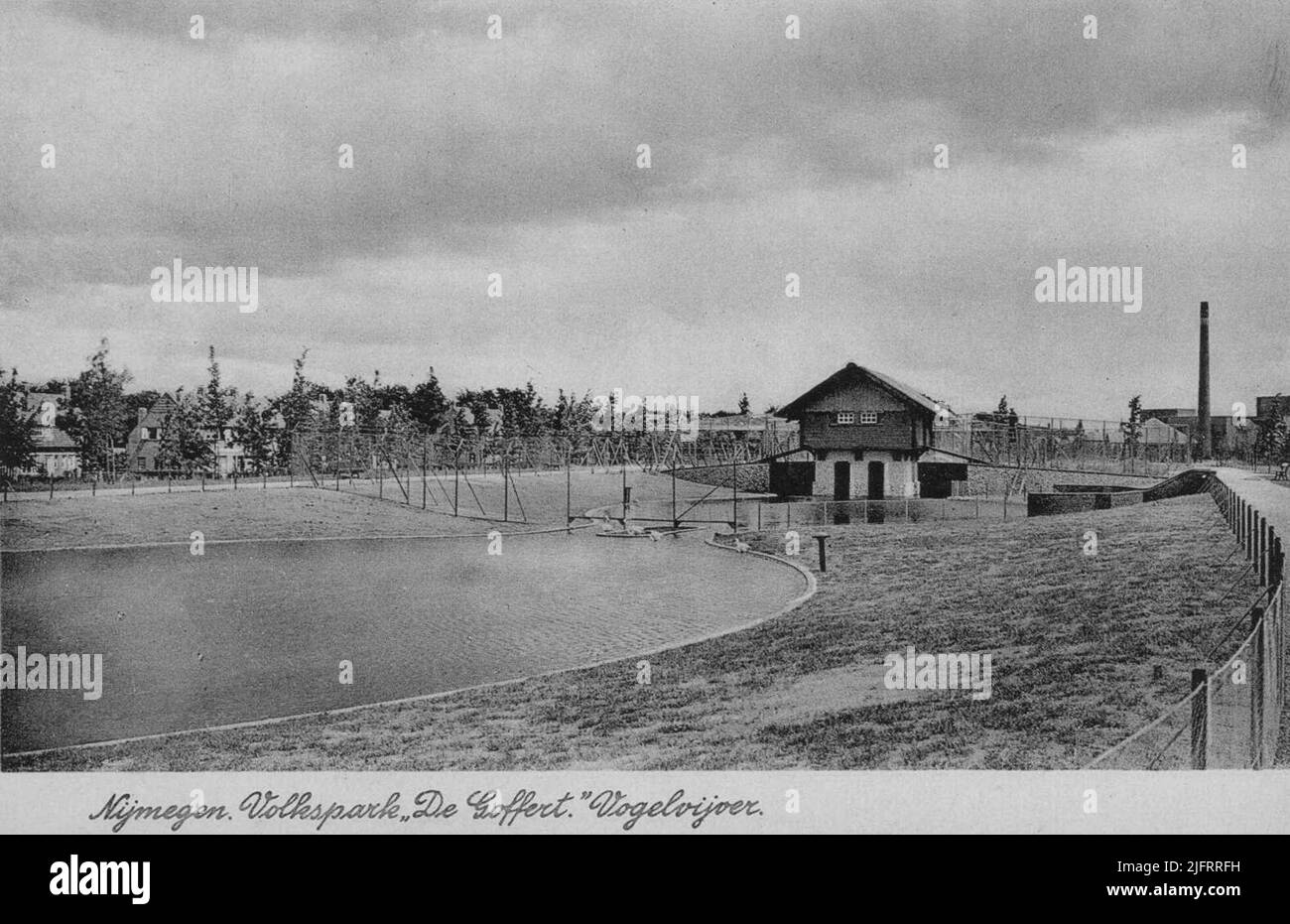 Pond in urban park Black and White Stock Photos & Images - Alamy