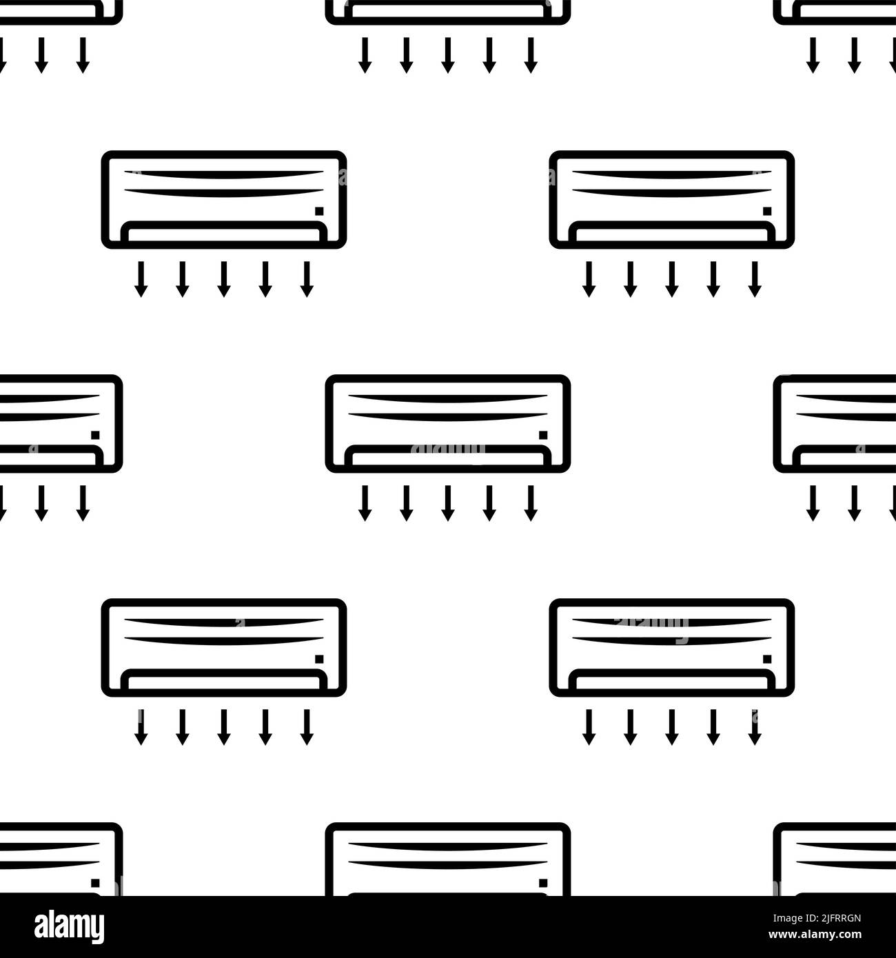 Air Conditioner Icon Seamless Pattern, Air Conditioner Vector Art ...