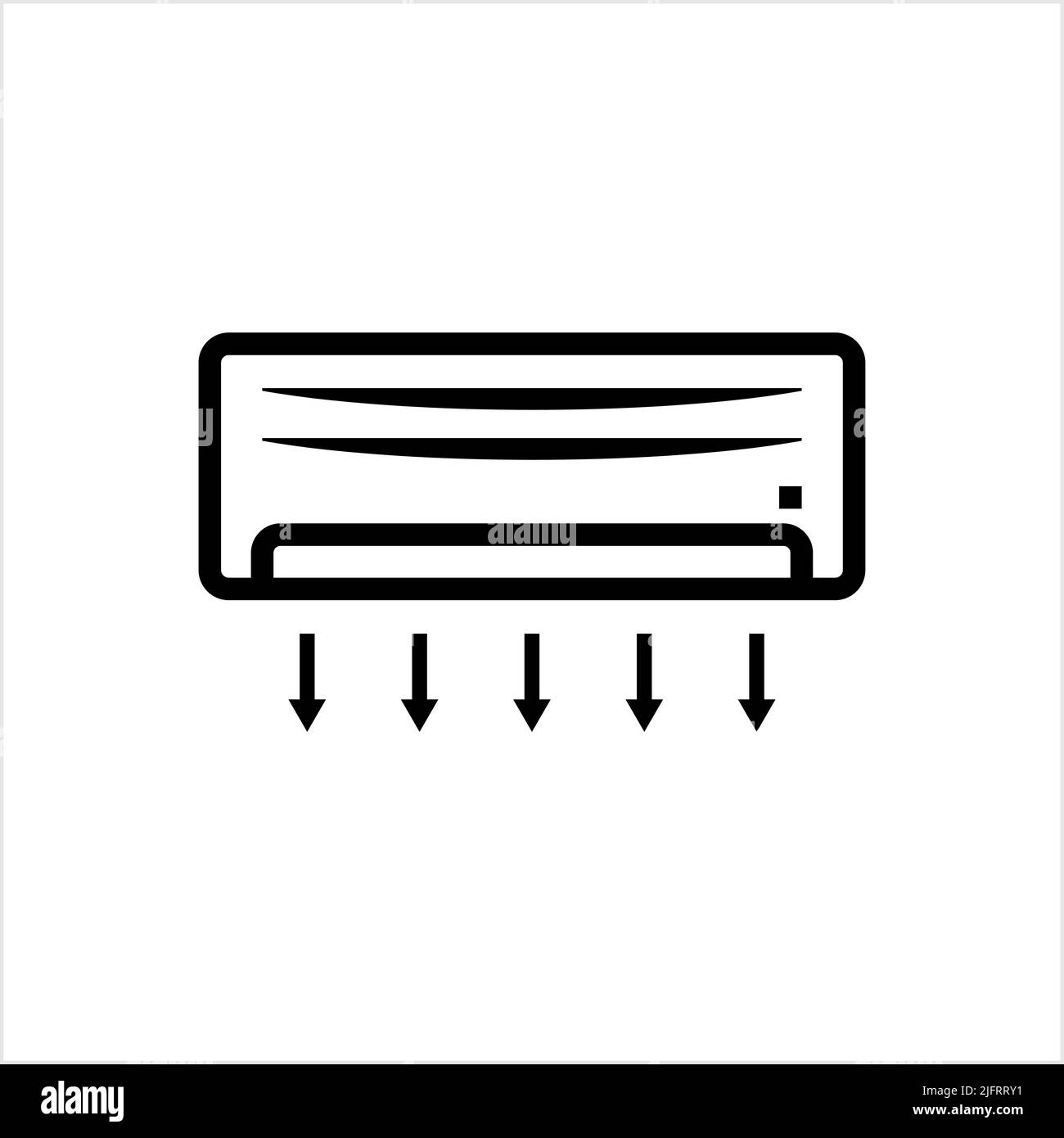 Air Conditioner Icon, Air Conditioner Vector Art Illustration Stock ...