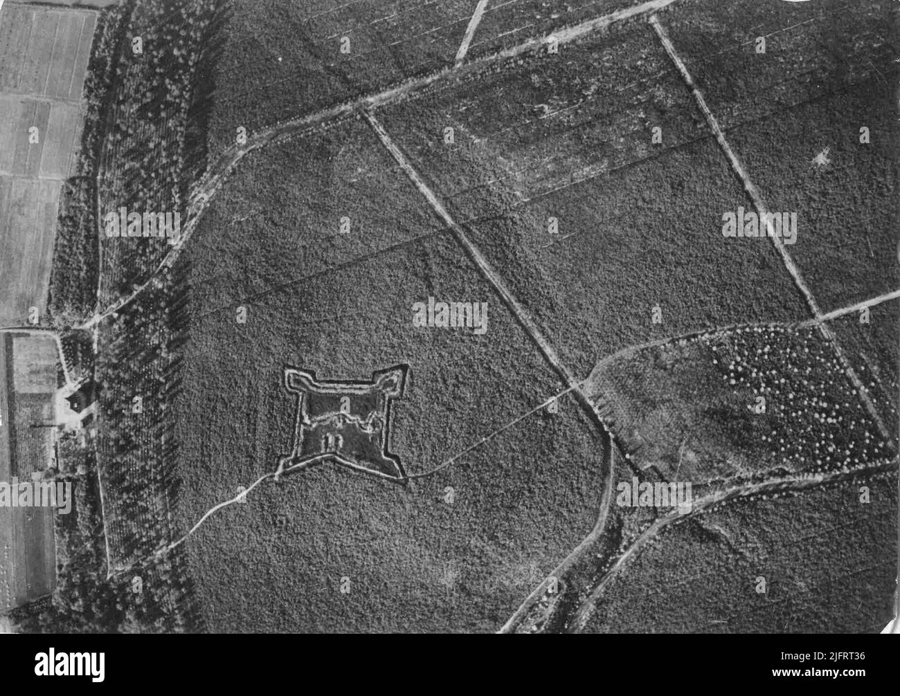 Aerial photo of the Mooker Schans Stock Photo - Alamy