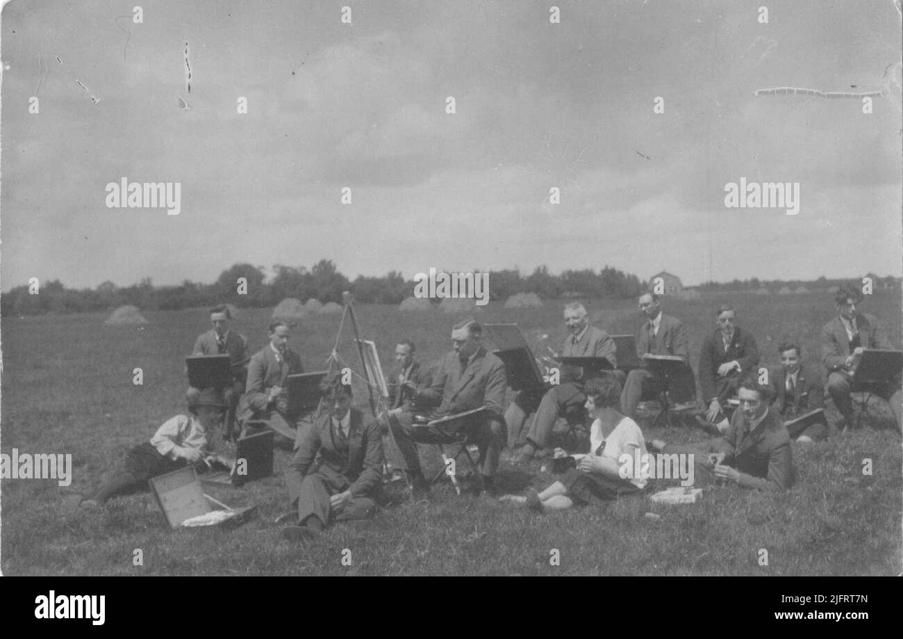 The painting club in Consten one Stock Photo - Alamy