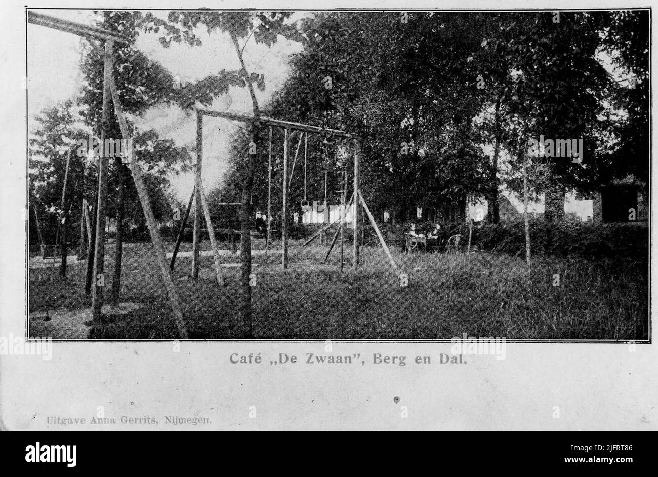 Childrens playground area Black and White Stock Photos & Images - Alamy