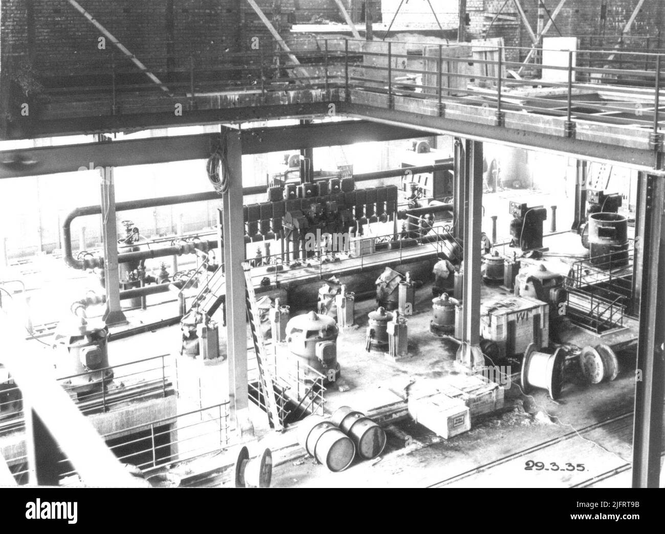 The construction of the P.G.E.M. Centrale Stock Photo - Alamy