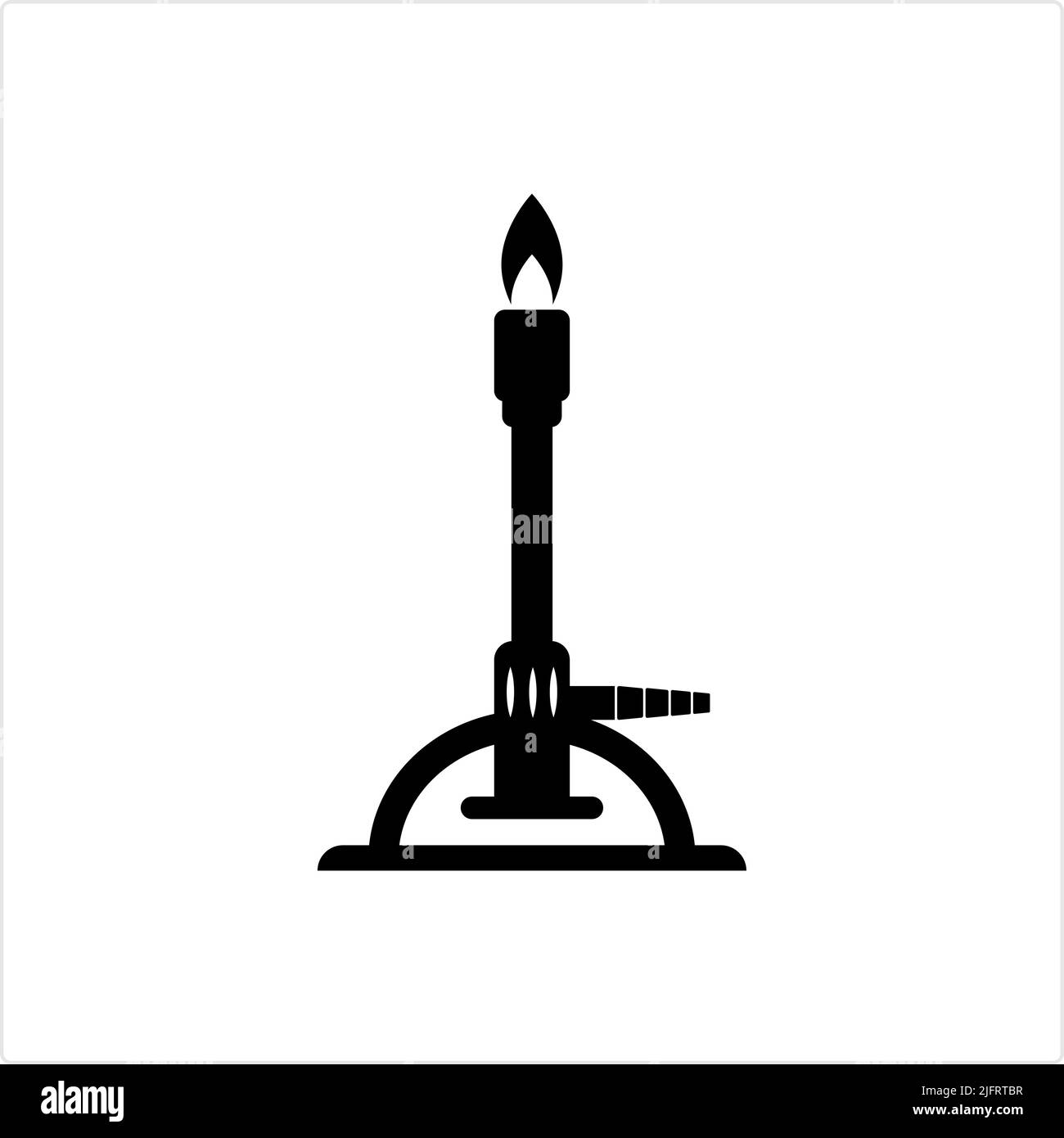 Bunsen Burner Icon,Laboratory Burner, Vector Art Illustration Stock ...