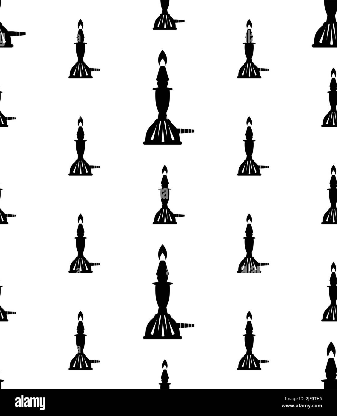 Bunsen Burner Icon,Laboratory Burner Seamless Pattern Vector Art ...