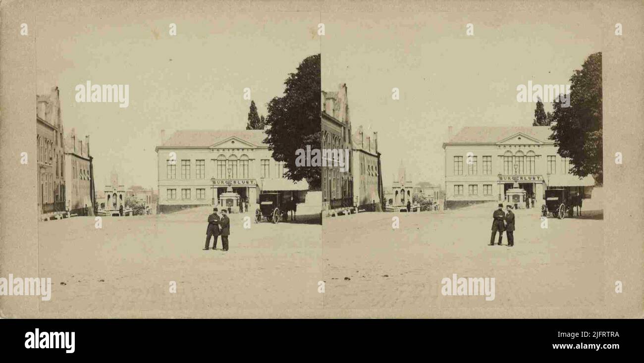Seen to the north from left to right, the Valkhof barracks [colonial ...