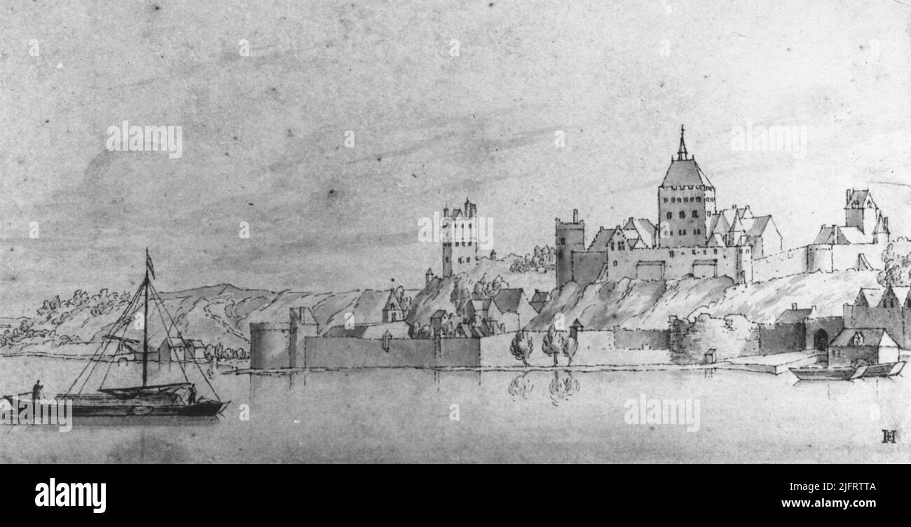 A Pen Drawing In Gray Crops From Frans Van Den Eynden 1694 1742