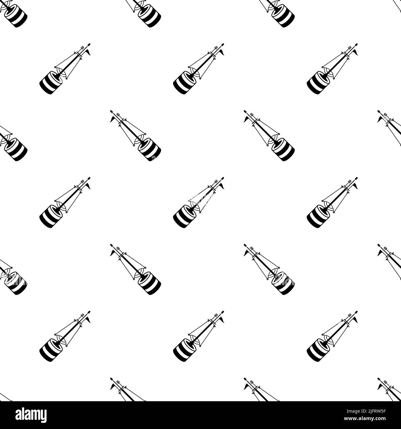 Buoy Icon Seamless Pattern, Float Buoy Icon Vector Art Illustration ...
