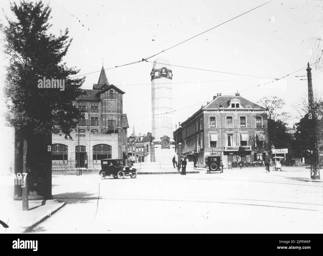 The Marie-Adolffontein (popularly known as the Quack Monument) with the ...