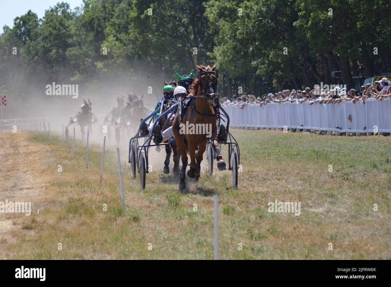 View on a Horse Racecourse Stock Photo - Alamy