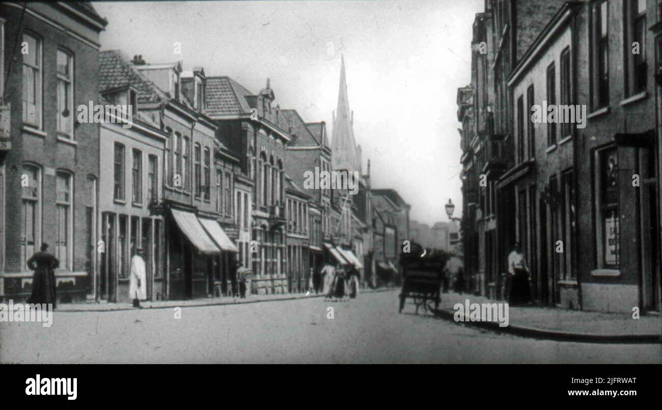 Seen in the direction of Augustijnenstraat. With the tower of the St ...