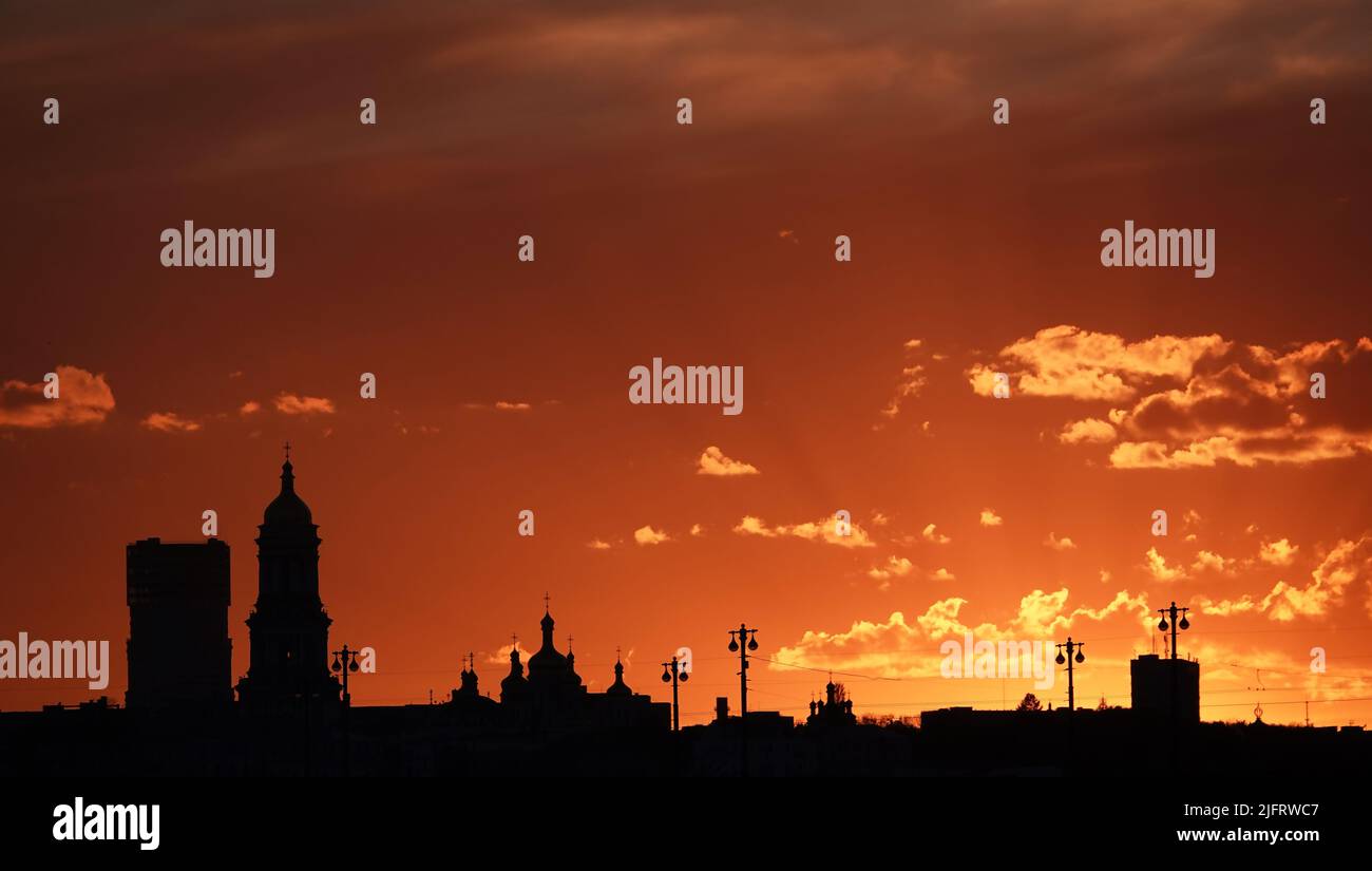 Kiev at sunset hi-res stock photography and images - Alamy