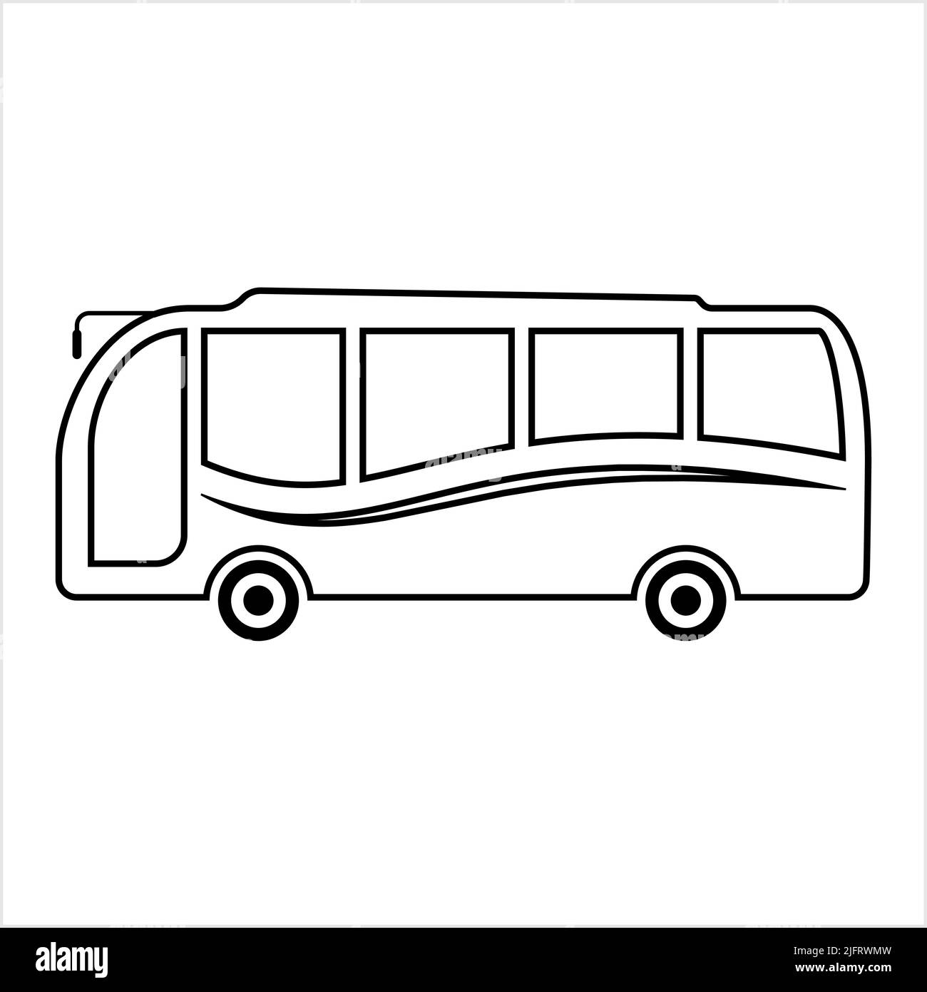 Bus Icon, Bus Vector Art Illustration Stock Vector Image & Art - Alamy