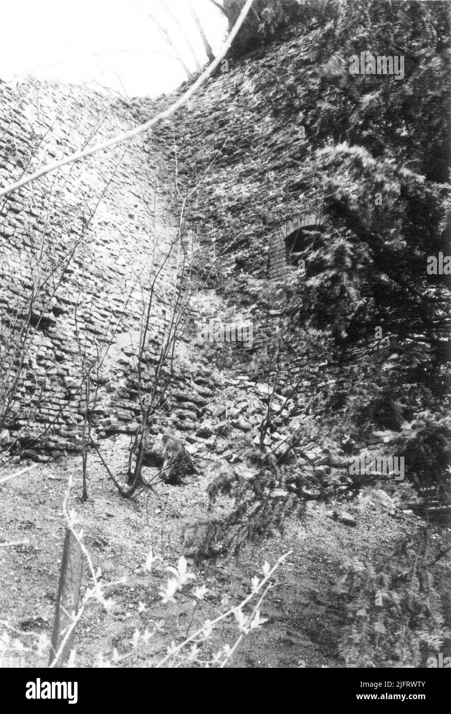 Part of the old city walls, between the crown citizen tower from 1425 ...