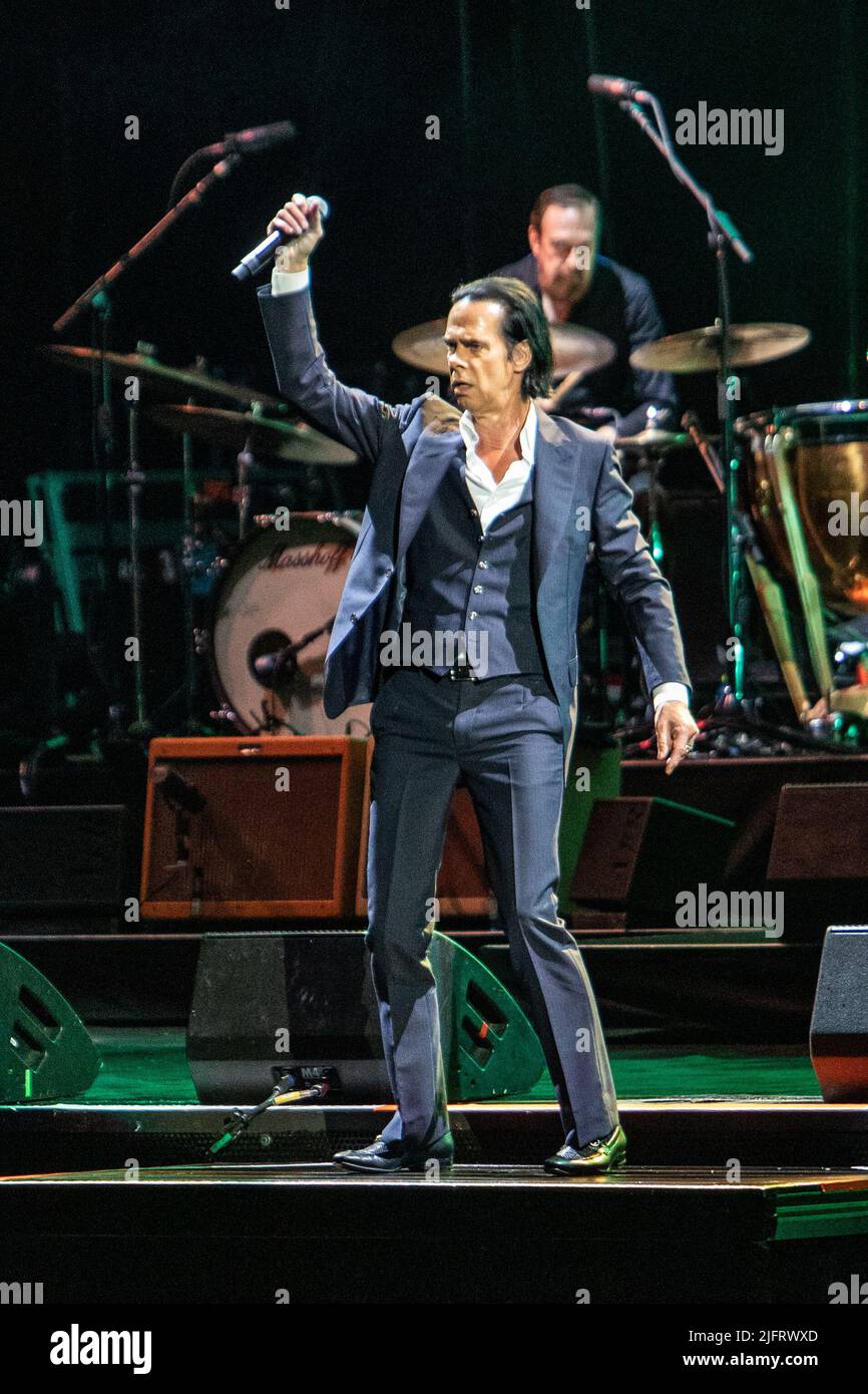 Verona Italy. 04 July 2022. The Australian singer songwriter NICK CAVE ...