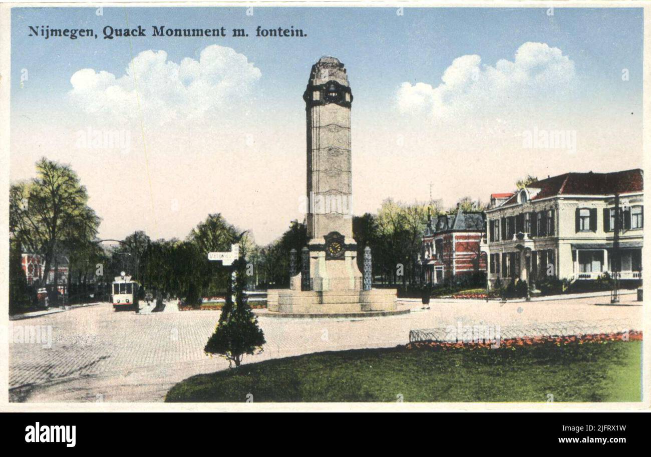 The Marie Adolffontein (in the Volksmont known as the Quack Monument ...