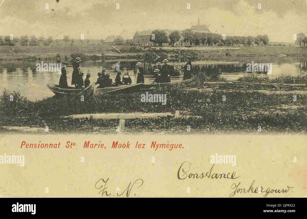 The pensionaires together with mother superior of the Maria monastery ...