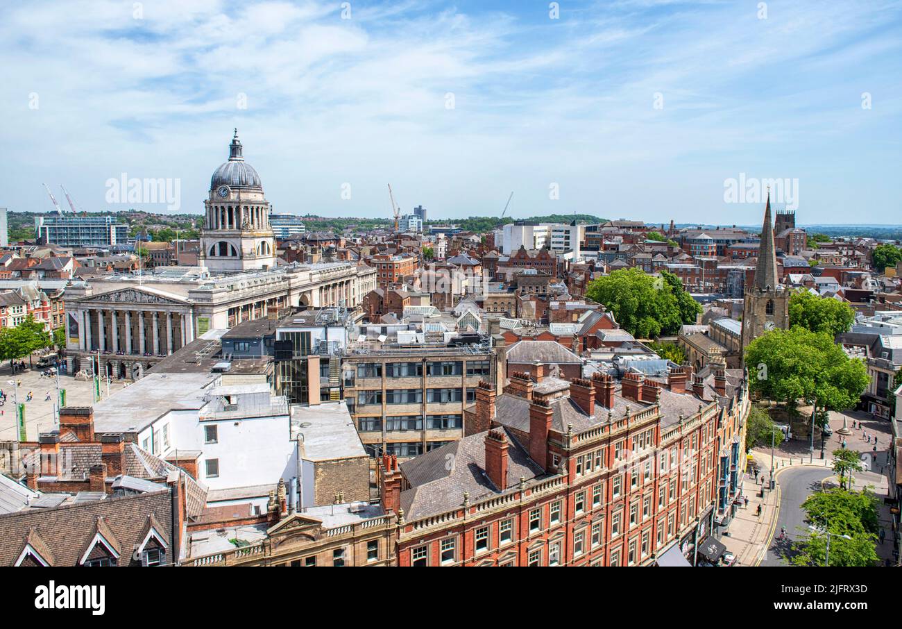 Aerial view of Market Square and Wheeler Gate from the rooftop of the ...