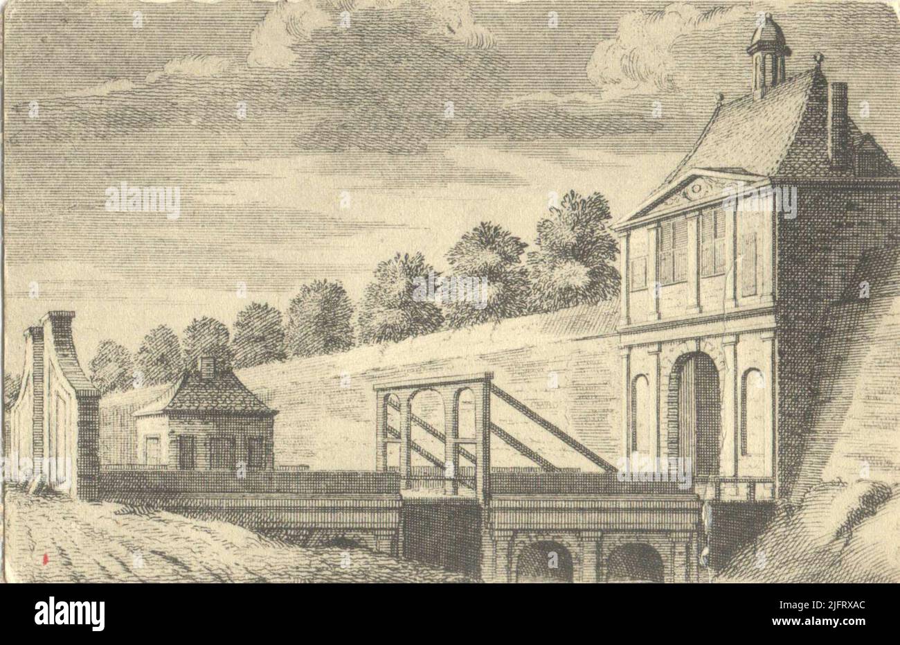 The outside of the Molenpoort (from 1436 and demolished in 1877); A ...