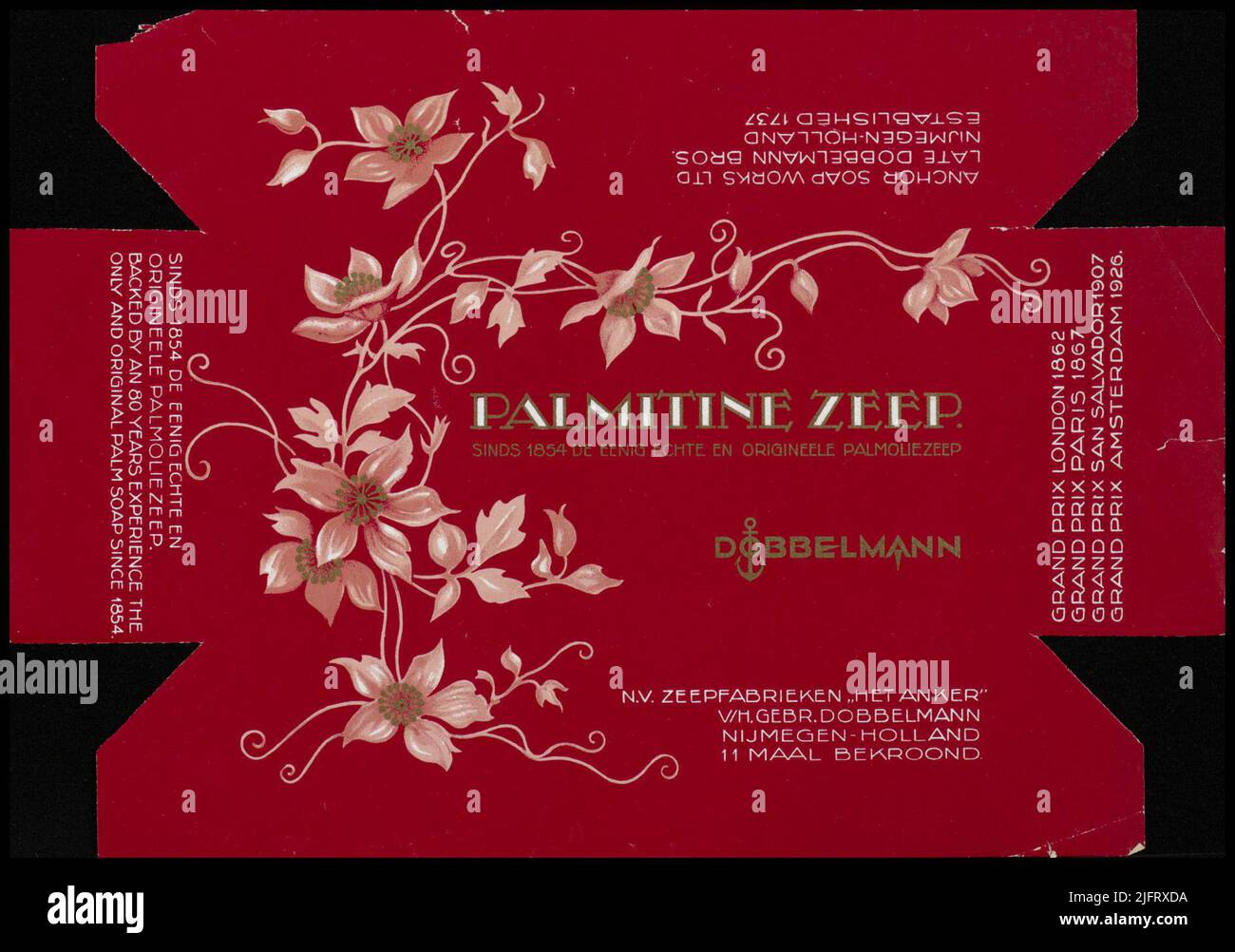 Palmitine soap. Since 1854 the somewhat real and original ...