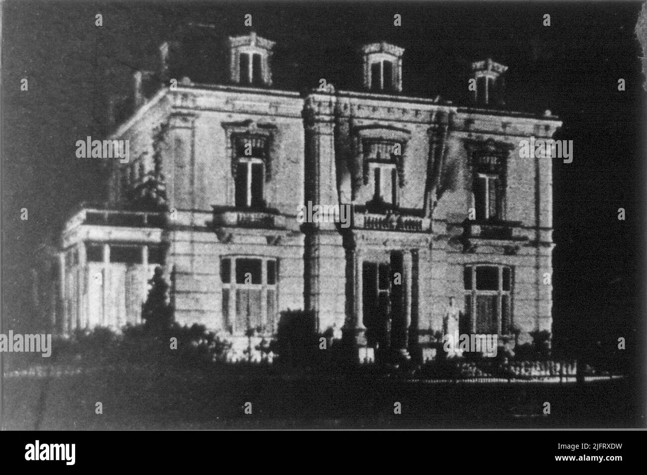 The main building of the Roman Catholic University festively lit in ...