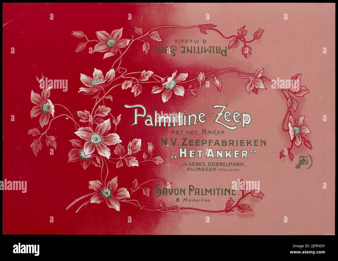 Palmitine soap with the anchor.n.v. Soap factories "The anchor" v/h ...