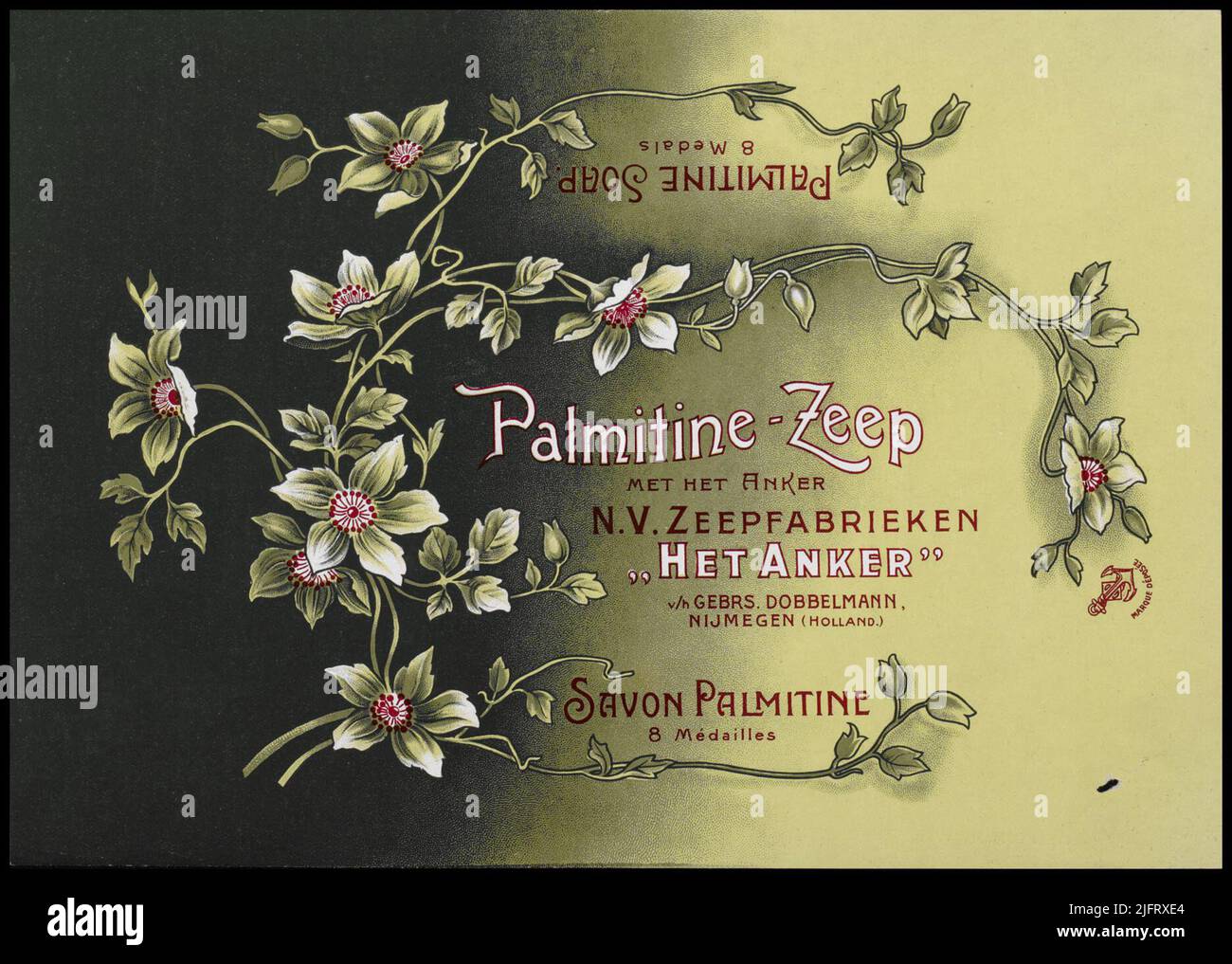 Palmitine soap with the anchor.n.v. Soap factories "The anchor" v/h ...