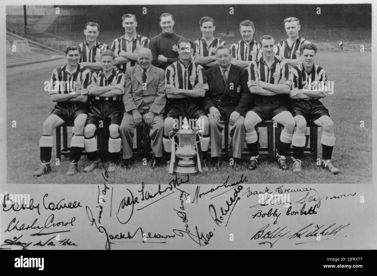 A photograph of the Newcastle United Football Club team who were the ...