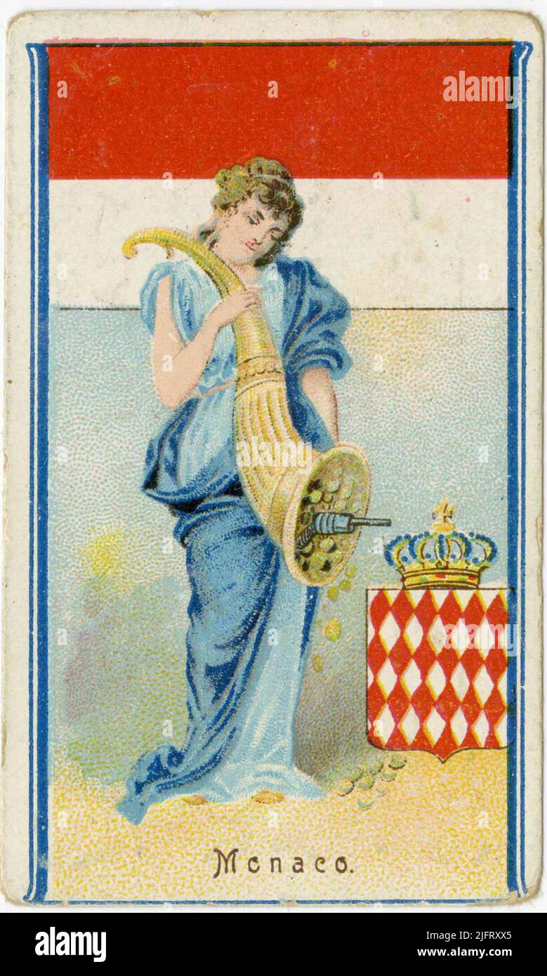 Monaco. Wrods the soap powder with the anchor of Gebr. Dobbelmann, soap ...