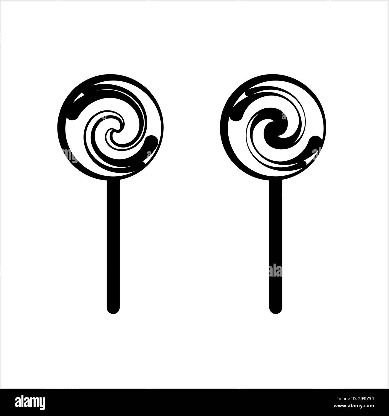 Lollipop Icon, Lollipop Vector Art Illustration Stock Vector Image ...