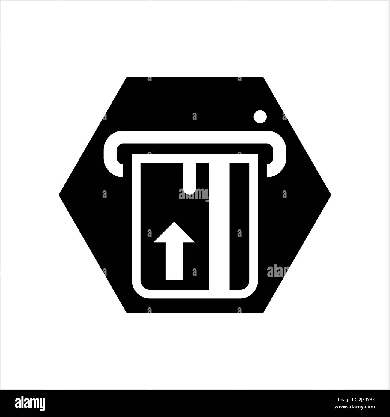 Insert Card Icon, Credit, Debit, Atm, Gift Card Vector Art Illustration ...