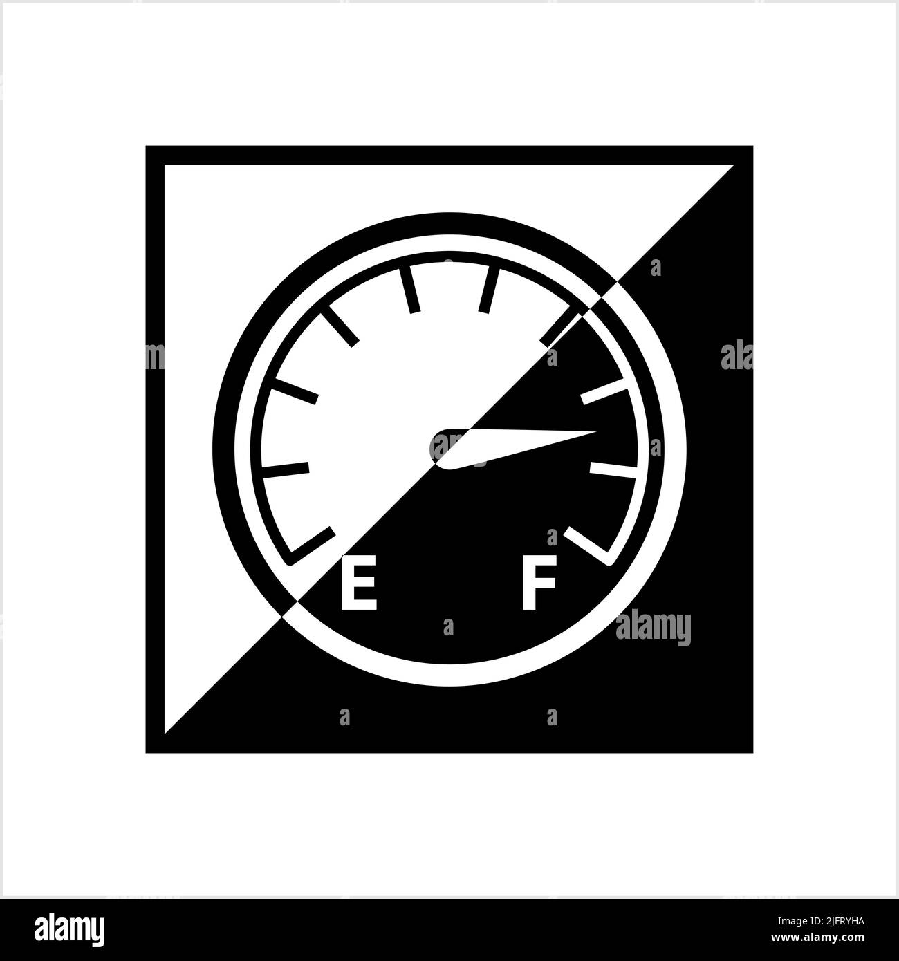 Fuel Gauge Icon Vector Art Illustration Stock Vector Image & Art - Alamy