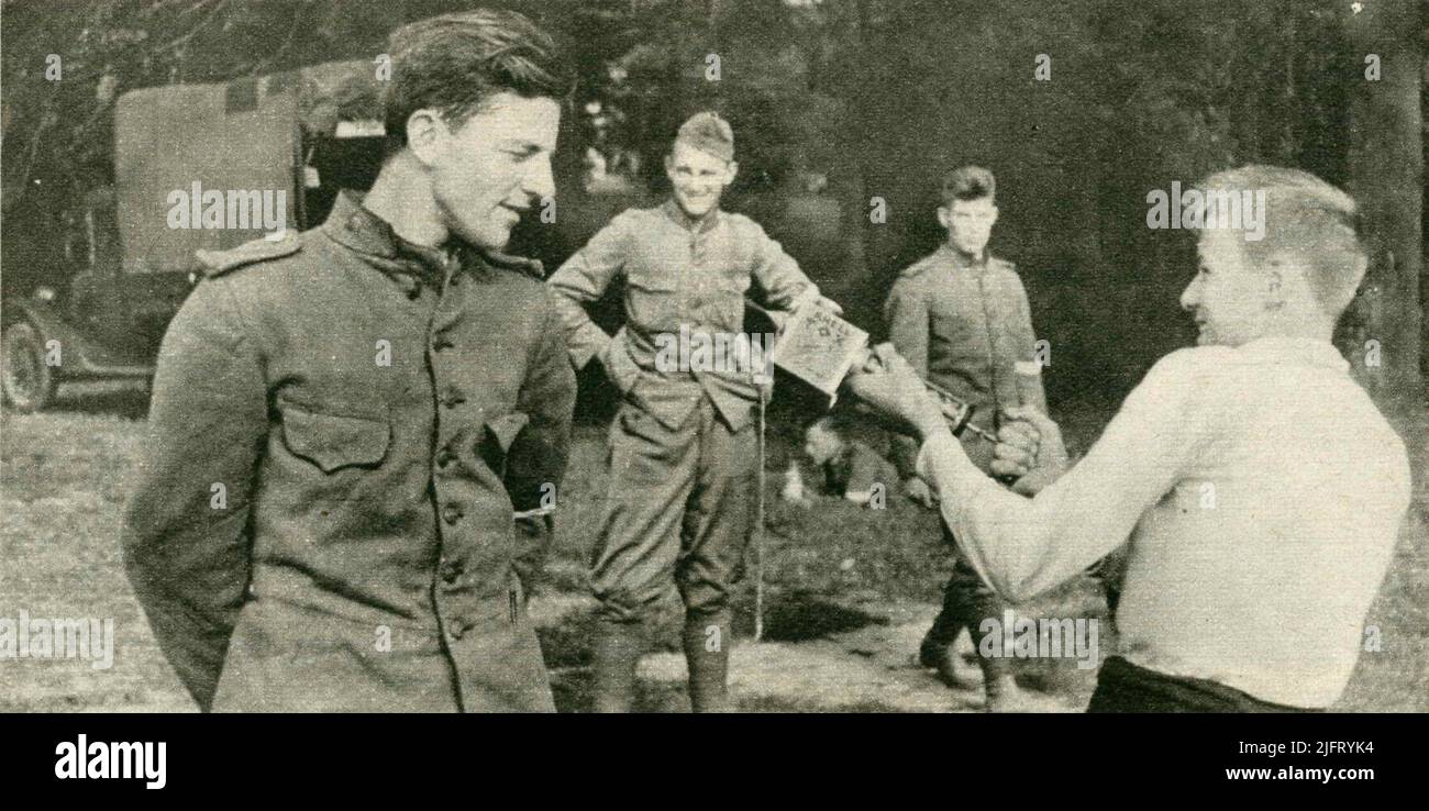 The caption with this photo reads: "The good deed of the Beeksche boy ...