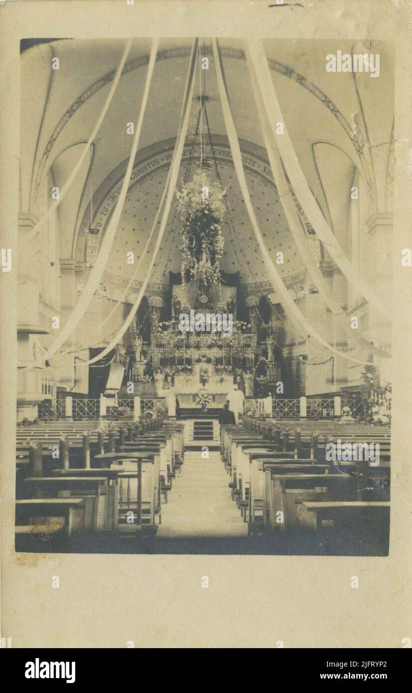 Altar and 'Throne of eternal display' in the church of the monastery of ...