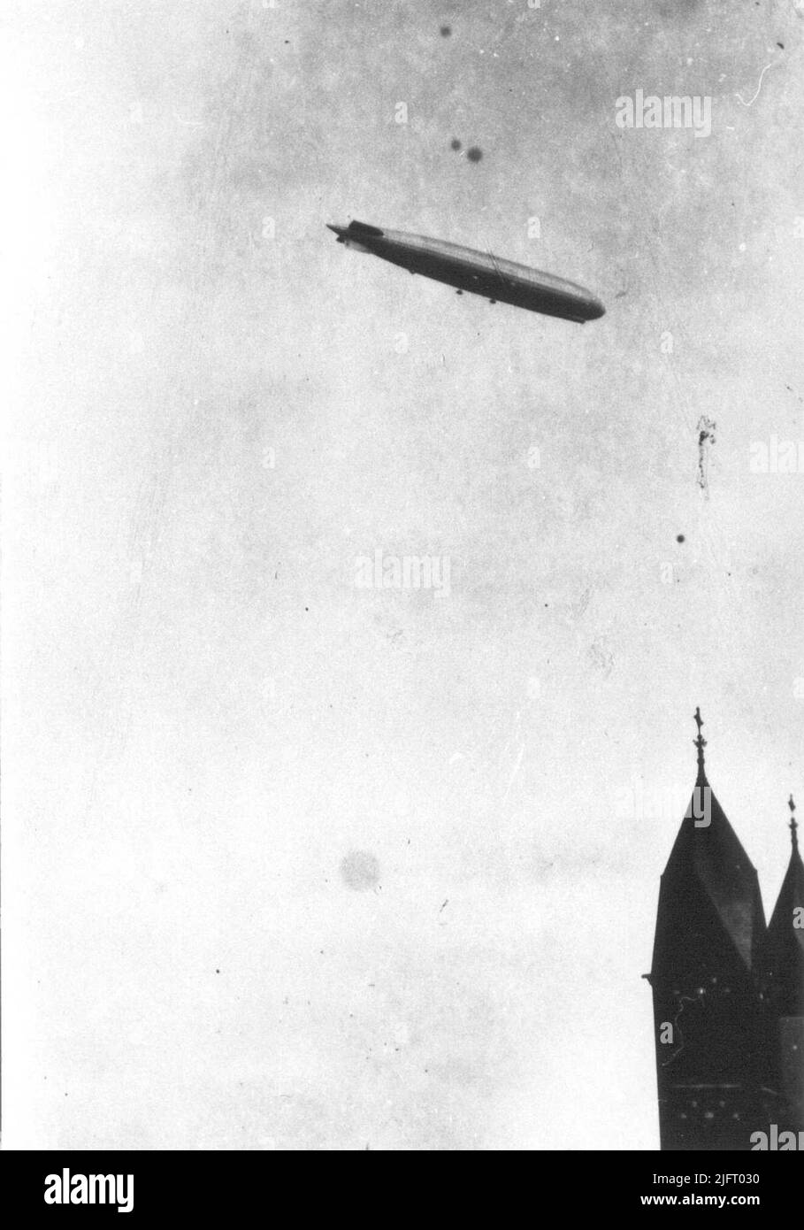 On Sunday, October 13, the airship De Graf Zeppelin made a flight over ...