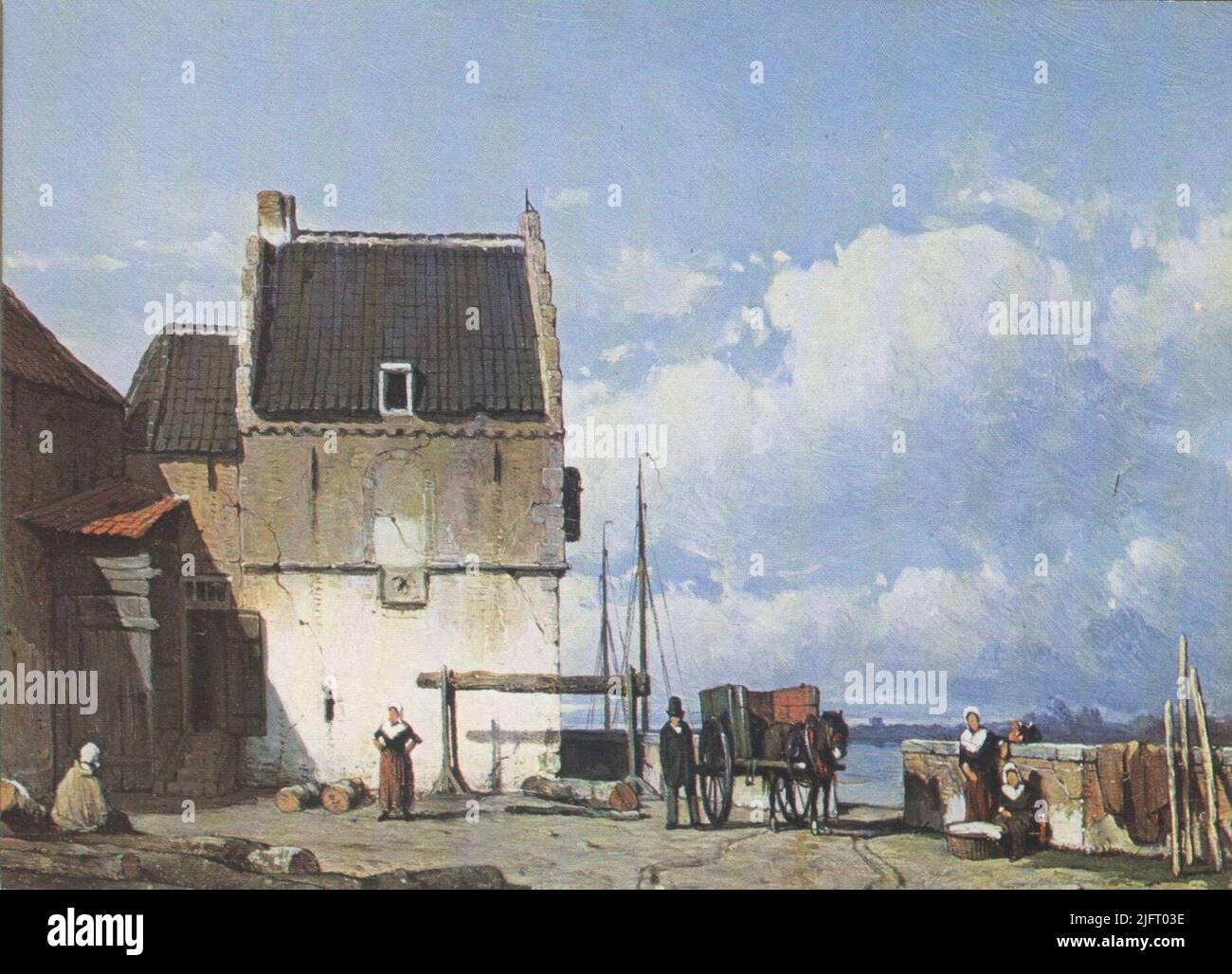 A painting by Johannes (Jan) Weissenbruch (March 18, 1822 - February 15 ...