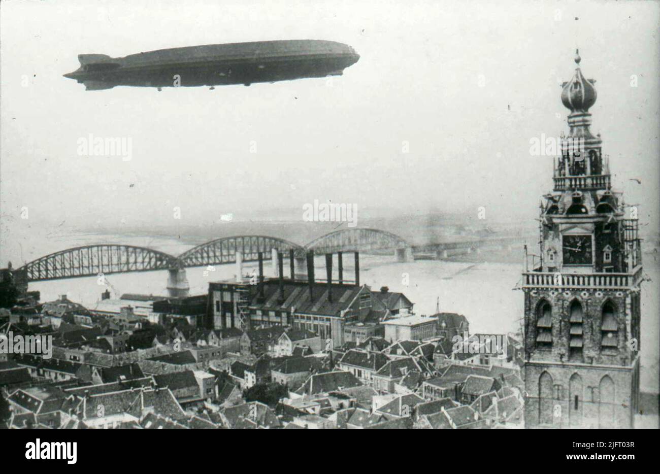 On Sunday, October 13, the airship De Graf Zeppelin made a flight over ...