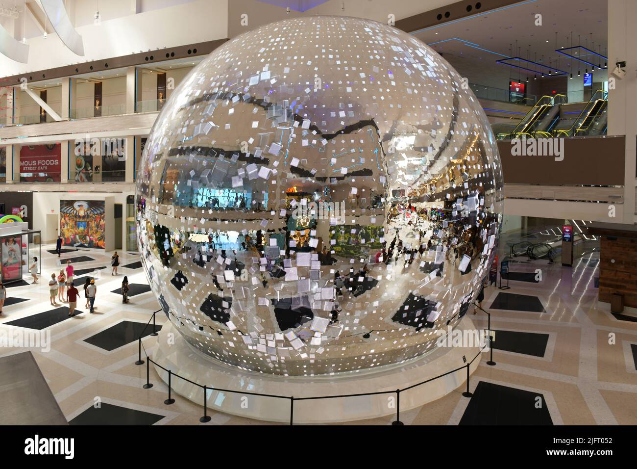 Nevada USA 05-09-21 50-foot-tall, 20-million-pixel digital sphere at ...