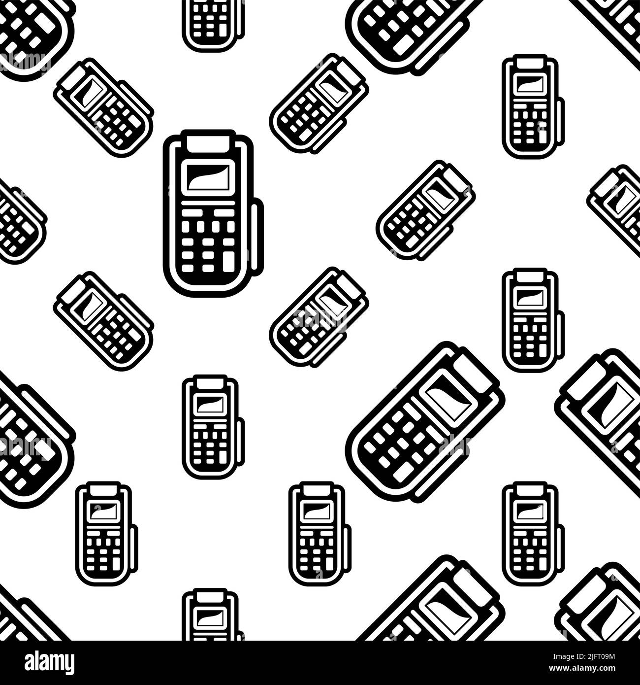 Pos Terminal Icon Seamless Pattern Vector Art Illustration Stock Vector Image & Art - Alamy