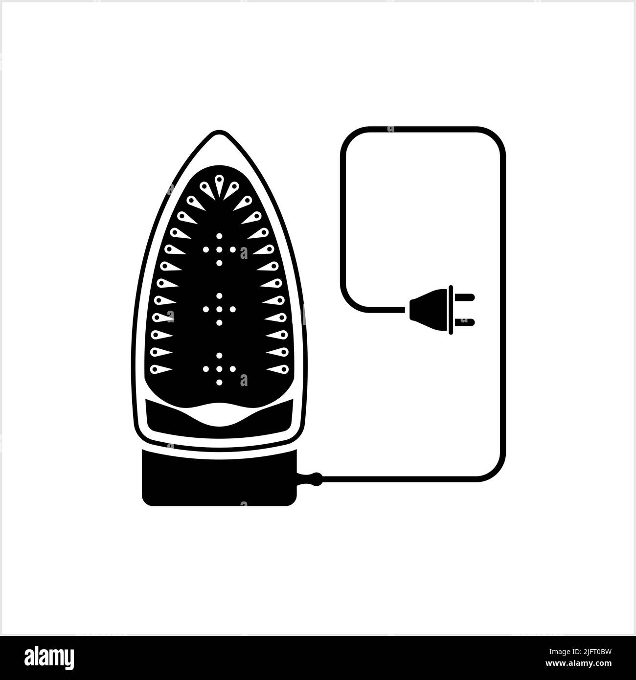 Iron Sole Plate Icon Cloth Electric Iron Front Face Plate, Glide Sole ...