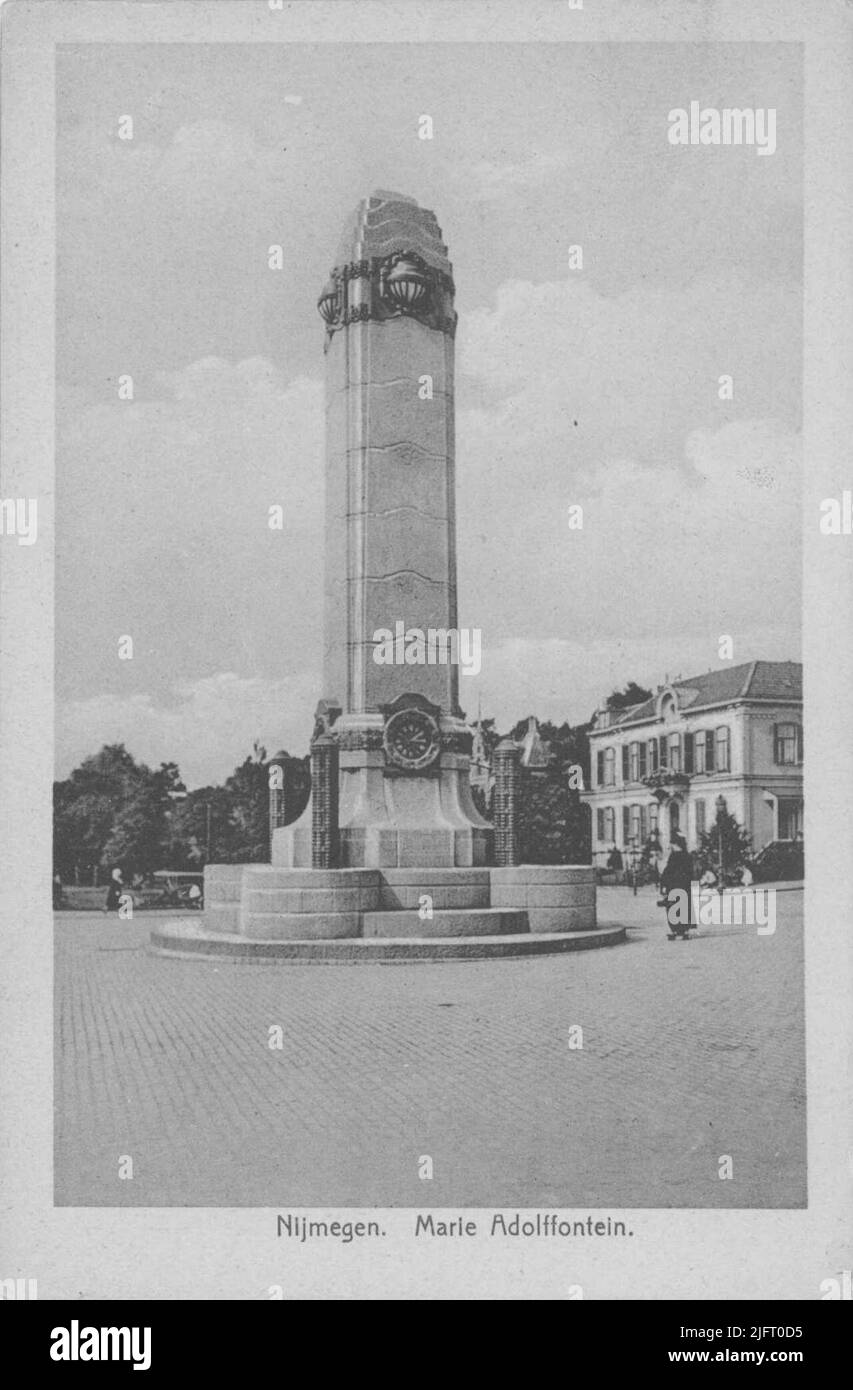 De Marie Adolffontein (popularly known as the Quack Monument) (made in ...
