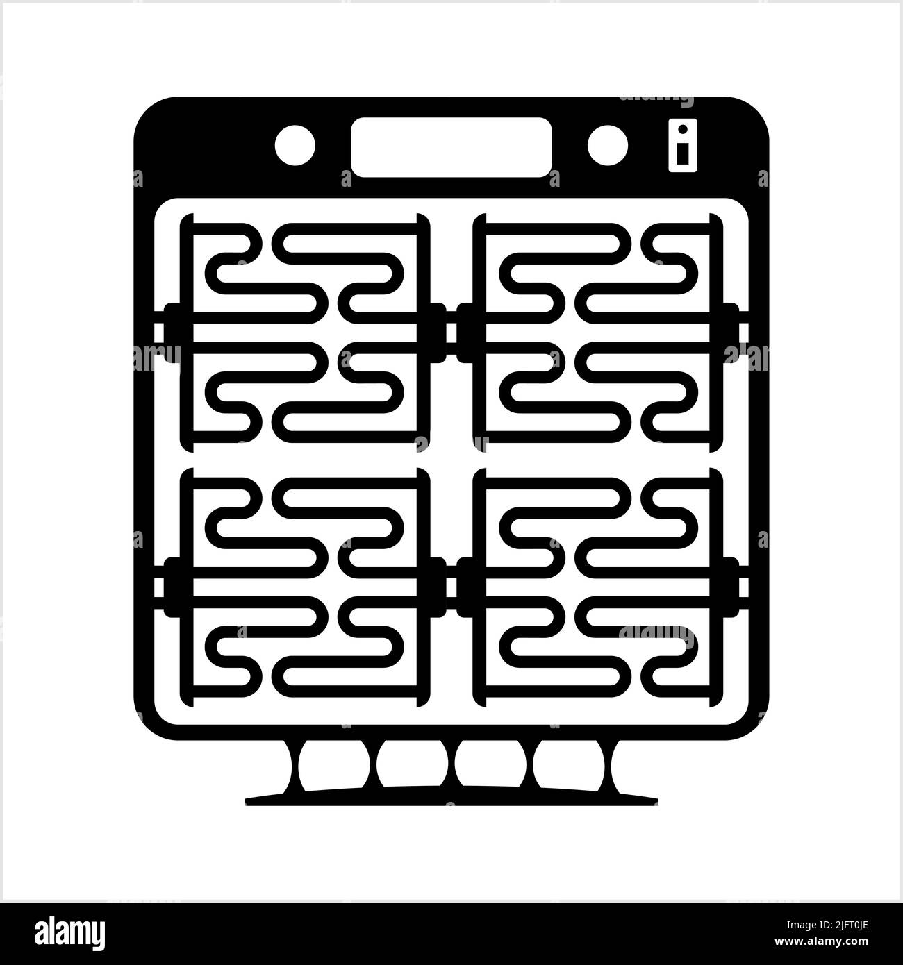 Heater Icon, Heater Vector Art Illustration Stock Vector Image & Art ...