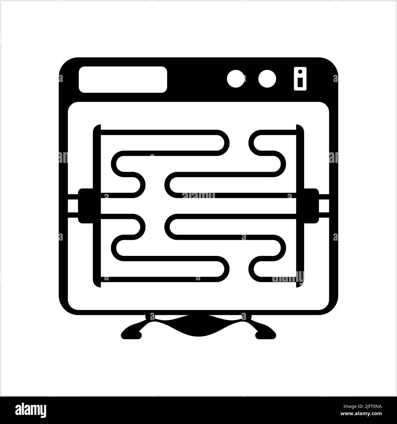 Heater Icon, Heater Vector Art Illustration Stock Vector Image & Art ...